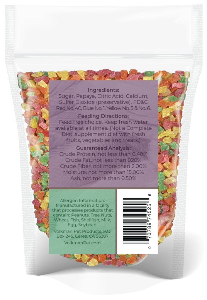 Featherglow Fancy Rainbow Papaya – birdseed.com